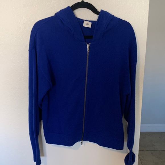 CAbi | Sweaters | Cabi Double Zip With Hood Sweater | Poshmark